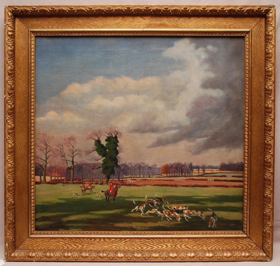 Francis Kenneth Elwell | Hunt Scene (1935) | MutualArt