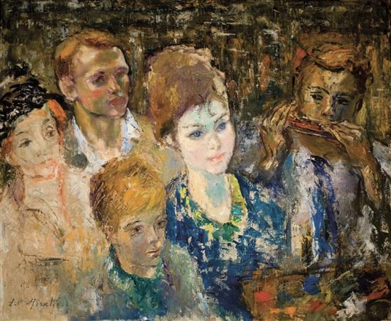 Lucien-Phillippe Moretti | Family portrait (1960) | MutualArt