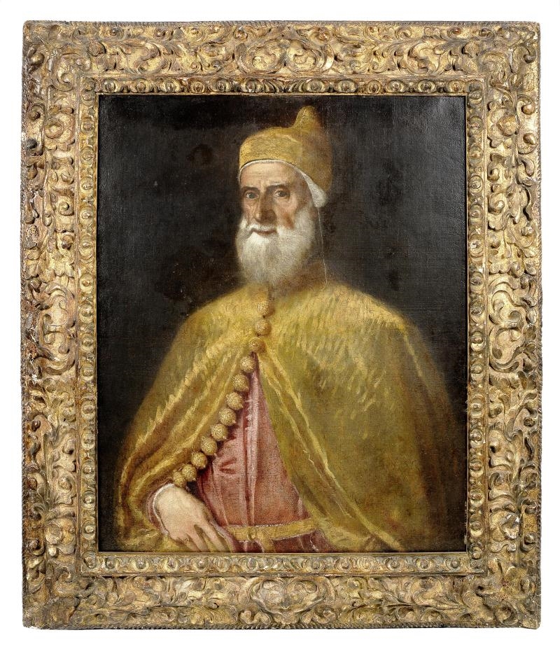 Titian | Portrait of Doge Francesco Donato Half Length Wearing the ...
