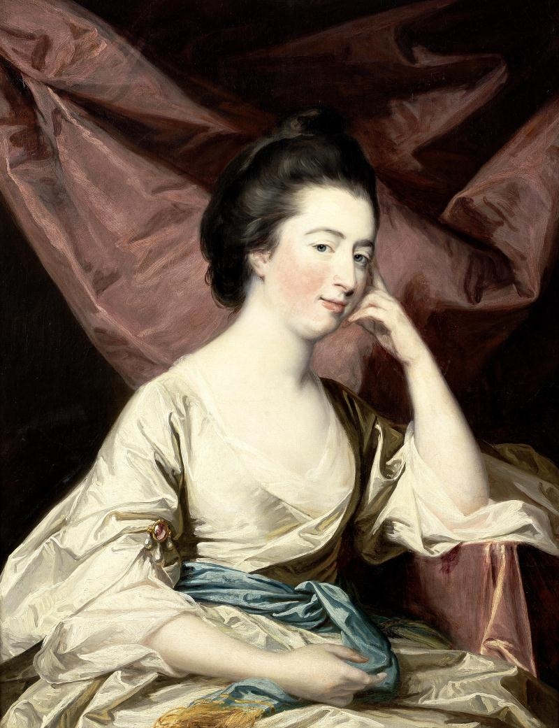 Francis Cotes | Portrait of Lady Fortescue Seated Half-Length in a ...