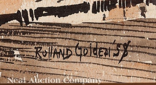 Rolland Golden | View of Royal Street (1958) | MutualArt