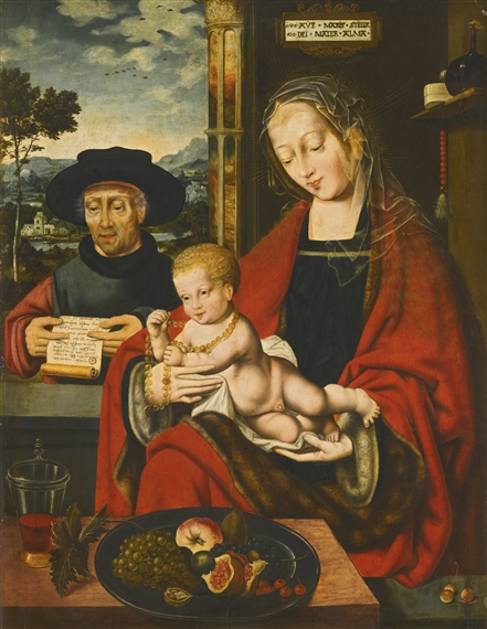 Joos Van Cleve | The Virgin and Child: 'The Madonna of the Cherries' | MutualArt