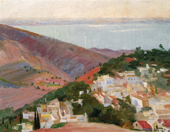 Shlomo Bernstein | View to The Sea of Galilee | MutualArt