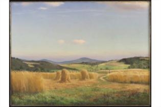 H. Franks | HARVESTING THE FIELD (1935) | MutualArt