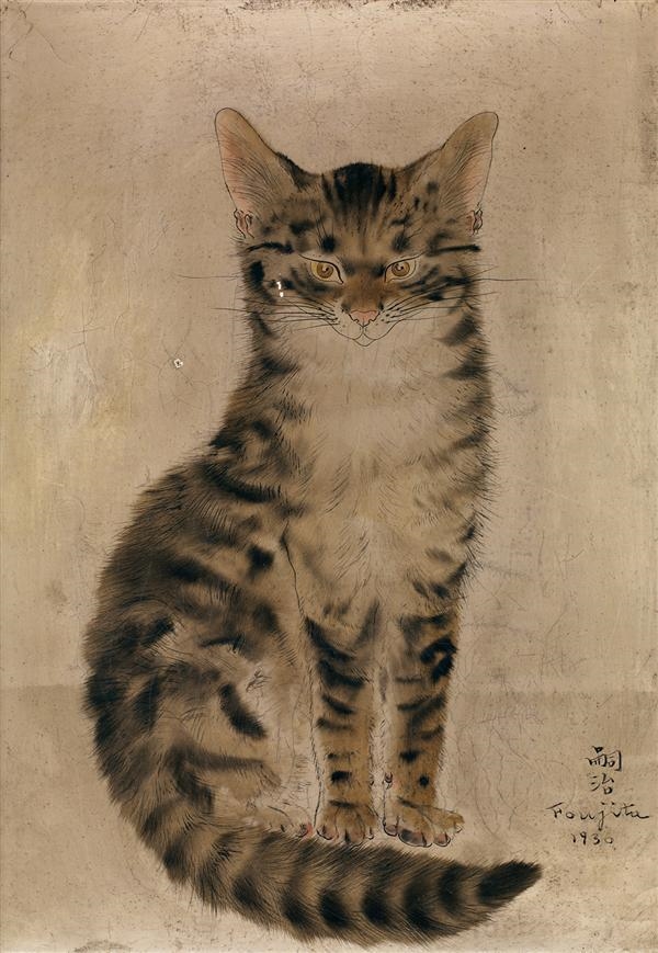 Leonard Tsuguharu Foujita | Chat roux assis (1930) | MutualArt