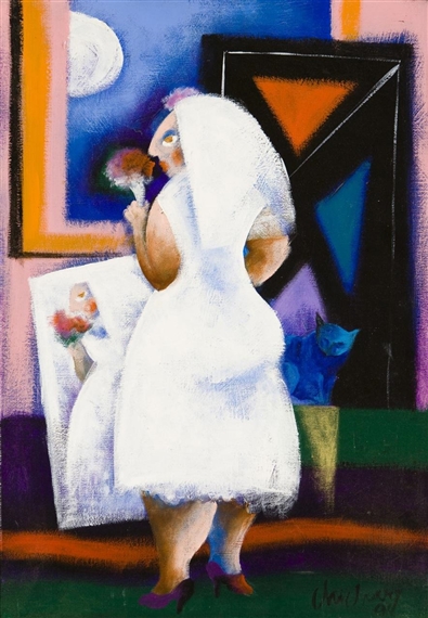 Roberto Chichorro | Noiva com espelho e fato azul (2004) | MutualArt