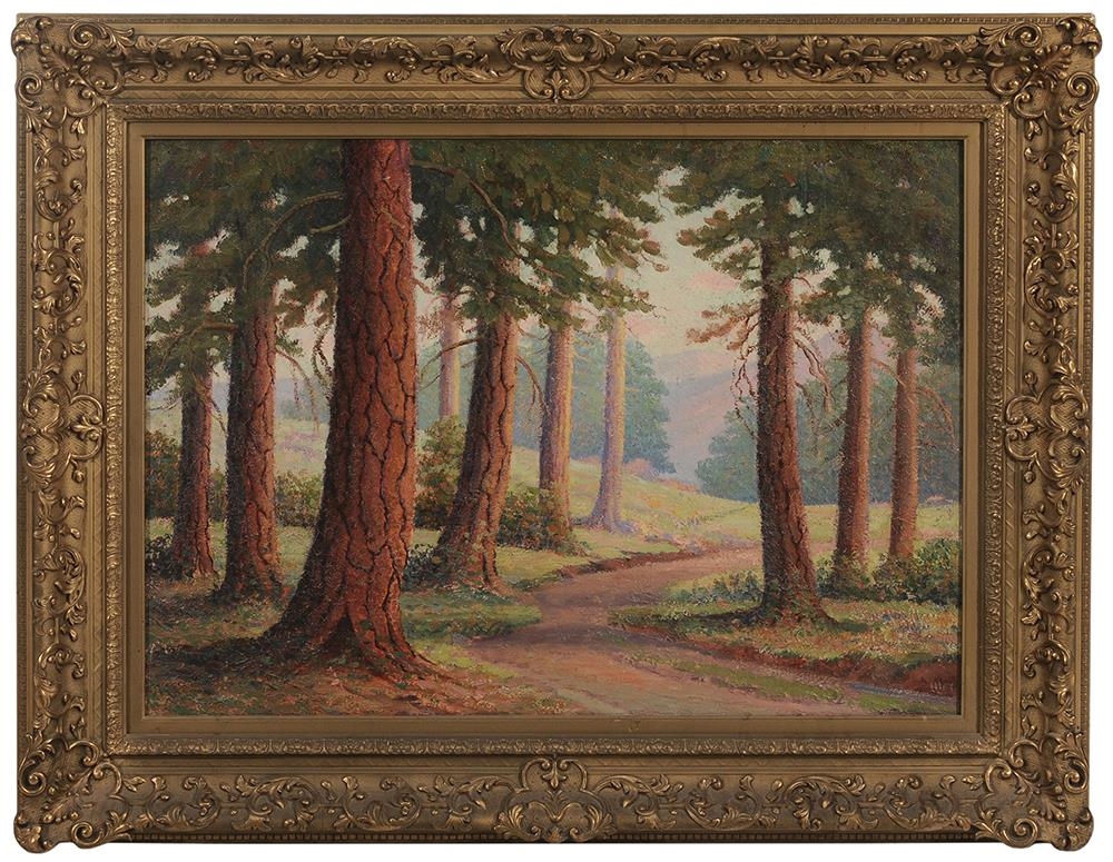 Julian Edward Itter | Woodland Landscape with Ponderosa Pines | MutualArt