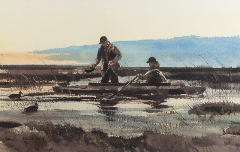 Chet Reneson | Setting Out Decoys | MutualArt
