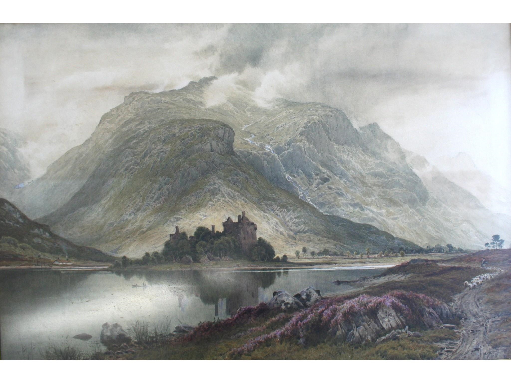 Frederick Clive Newcome | Kilchurn castle on loch awe (1875) | MutualArt