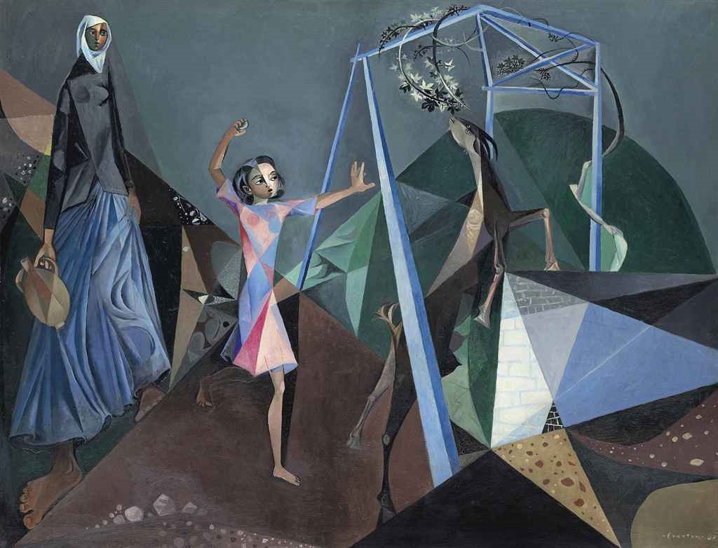 John Craxton | PRUNING THE VINES (1953) | MutualArt