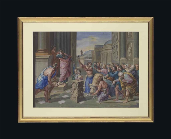 Joseph Goupy | The Sacrifice at Lystra | MutualArt