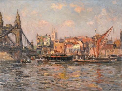 John William Ashton | Hammersmith Bridge | MutualArt