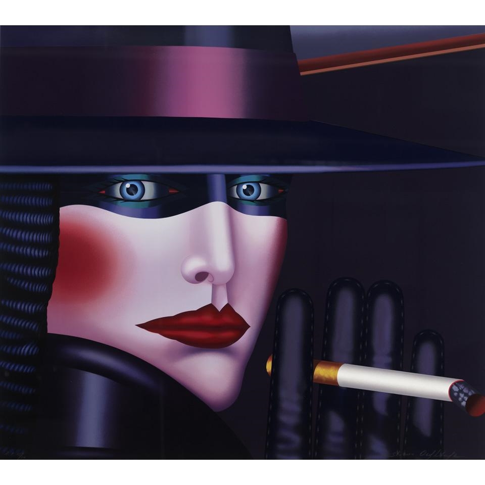 Shimon Okshteyn | WOMAN IN PURPLE | MutualArt