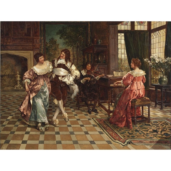 Henry Gillard Glindoni | A COURTLY WALTZ | MutualArt
