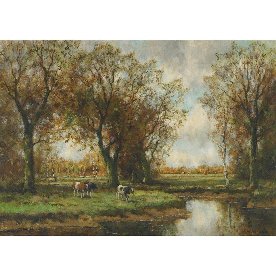 Willem Hendriks | COWS BY STREAM | MutualArt