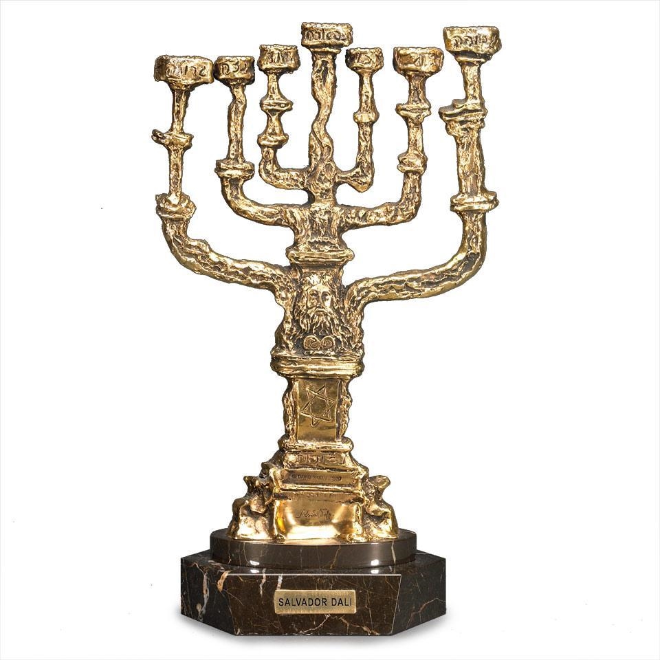 Salvador Dalí | LA MENORAH DALINIENNE (CHANDELIER DE LA PAIX), (1980 ...