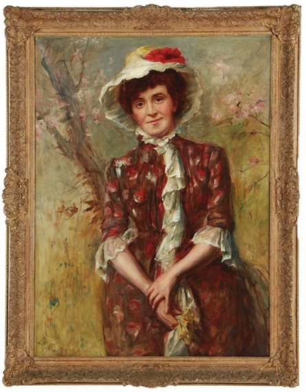 Robert Purves Bell | PORTRAIT OF A LADY IN A BONNET | MutualArt