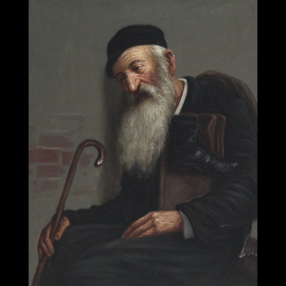 Konstanty Szewczenko | The old rabbi resting | MutualArt