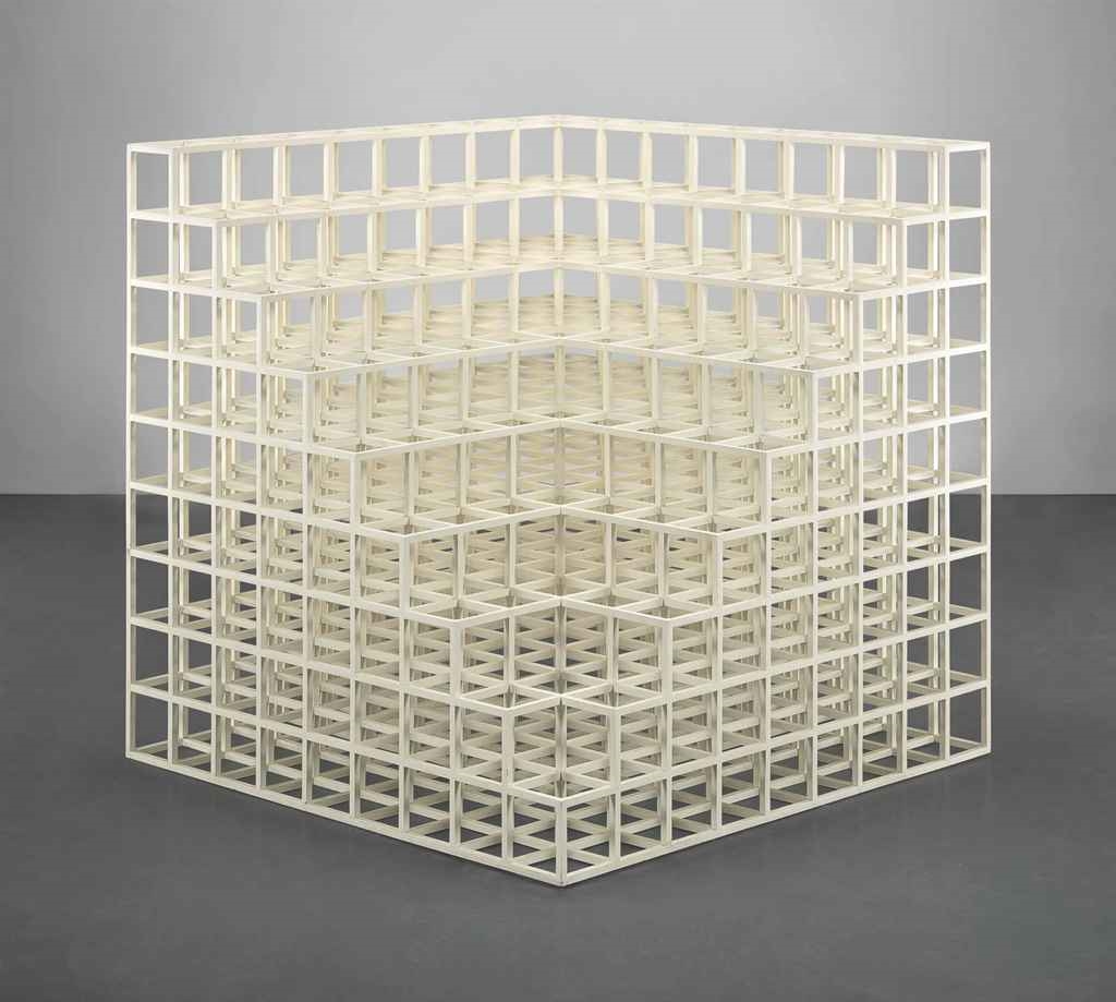 Sol LeWitt | Cube Structure Based on Five Modules (Circa 1975) | MutualArt