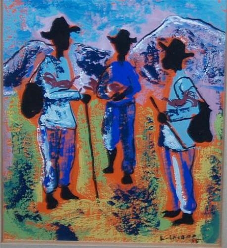 Luckner Lazard | 2 Works: Three Planters and Dock Workers (1955 ...