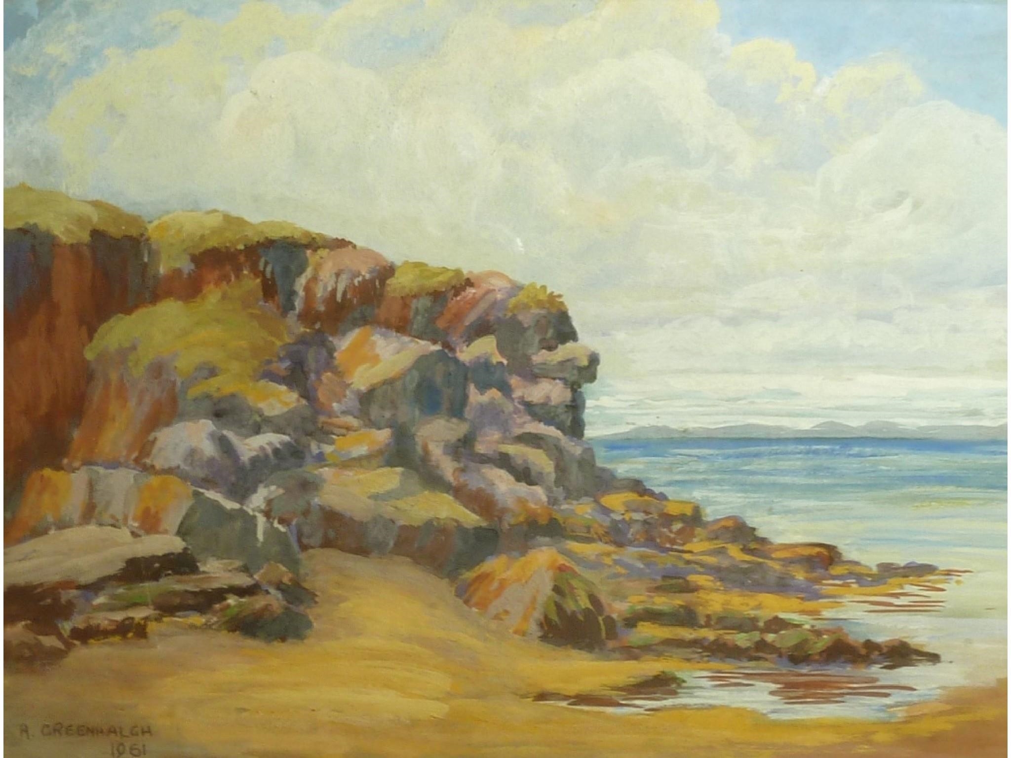 Albert Greenhalgh | Lion Head Cover, Heysham, Lancs (1961) | MutualArt