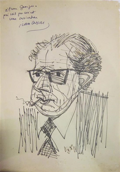 Marcel Janco | Portrait of the French Poet and art-critic Jean Cassou ...