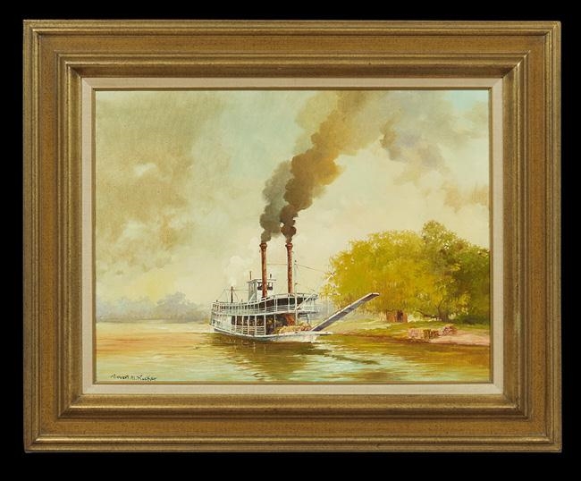Robert Malcolm Rucker | Steamboat on the Mississippi | MutualArt