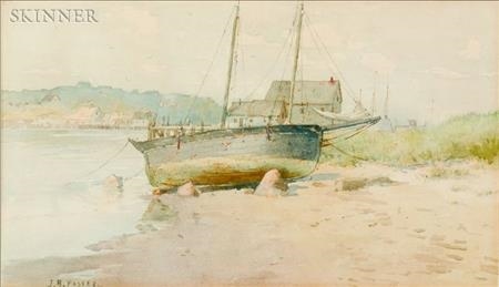 John B. Foster | Sailboat Ashore | MutualArt