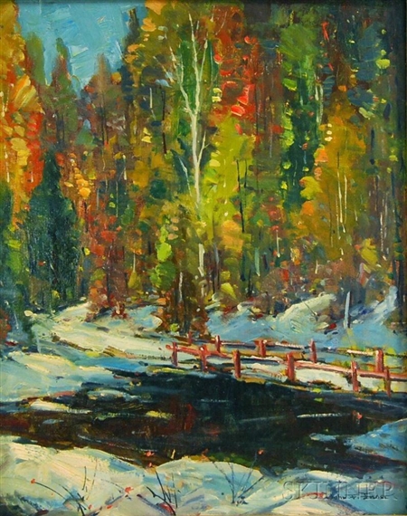 John F. Enser | Early Snow Maine | MutualArt