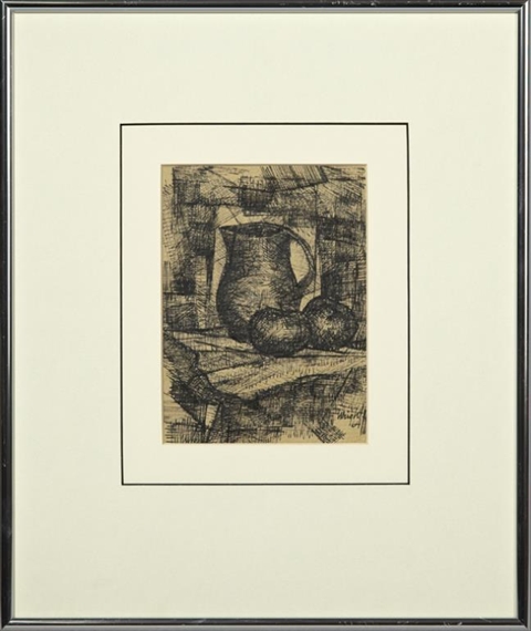 Don Wright | Still Life of Pitcher and Fruit (1964) | MutualArt