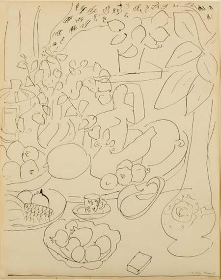 Henri Matisse Still Life Drawings