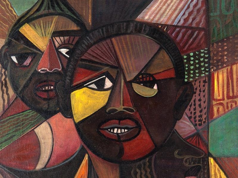 Jaime Colson | Two Heads (1957) | MutualArt