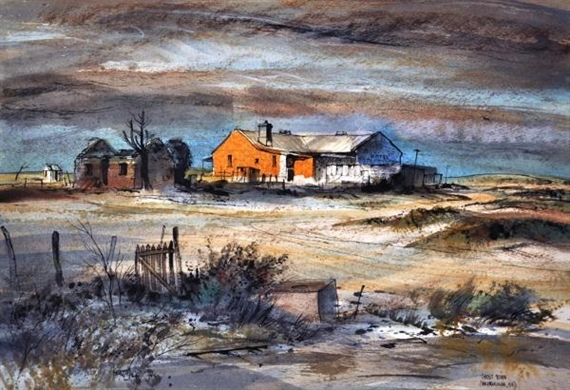 Kenneth Jack | Ghost Town (Waukaringa, SA) (1968) | MutualArt