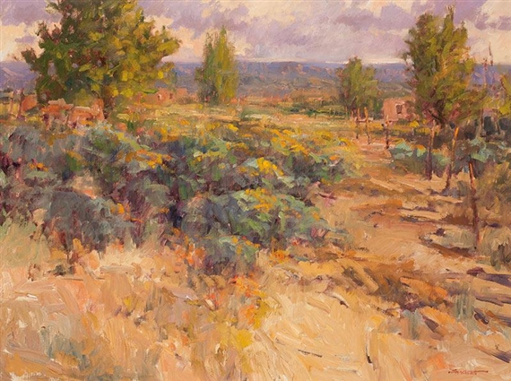 Don Brackett | Landscape with Trail Leading to House | MutualArt