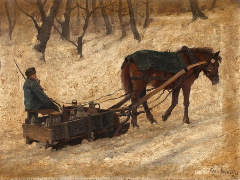 Carl Schultze | Winter twilight | MutualArt