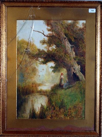 Frederick Hines | Beneath the Old Oak | MutualArt