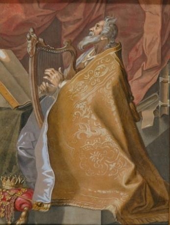 Gottlieb Welté | King David Playing a Harp | MutualArt