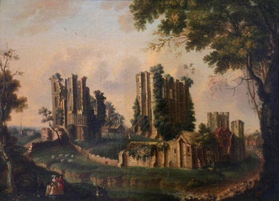 Nicholas Thomas Dall | Figures by Kenilworth Castle | MutualArt