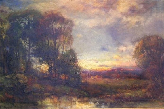 Peter Charles | Boatman on Pompton Lake, New Jersey | MutualArt