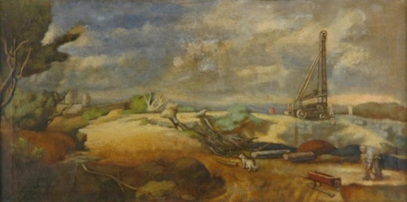 Arthur Small | A Landscape (possibly New Jersey) (1937) | MutualArt