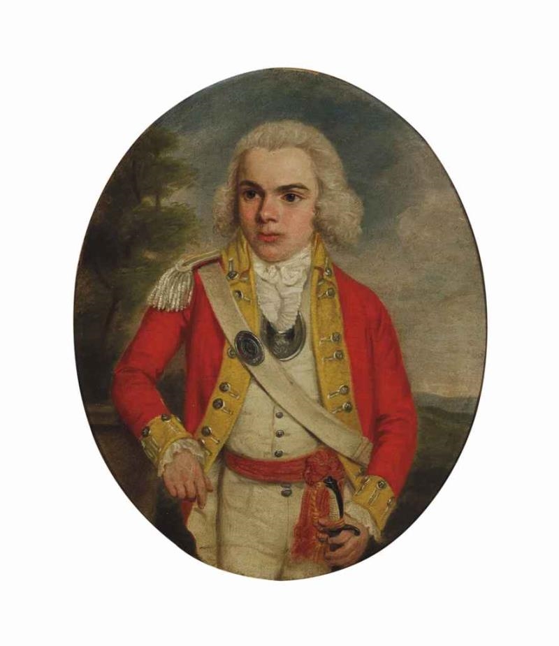 Mather Brown | Portrait of an officer, traditionally identified as ...