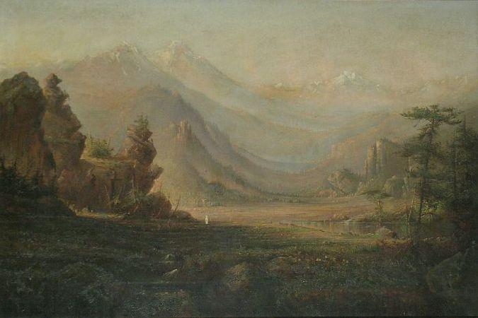 Henry Arthur Elkins | INDIAN ENCAMPMENT, ESTES PARK, COLORADO | MutualArt