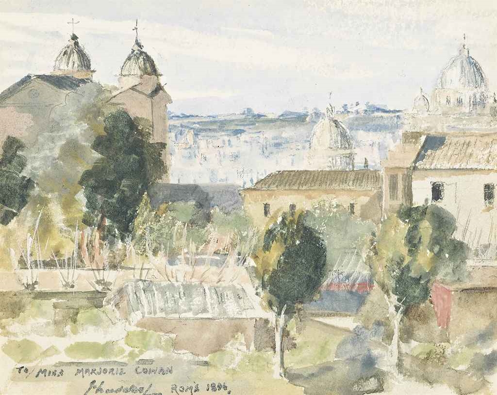 John Lavery | View of Rome (1896) | MutualArt