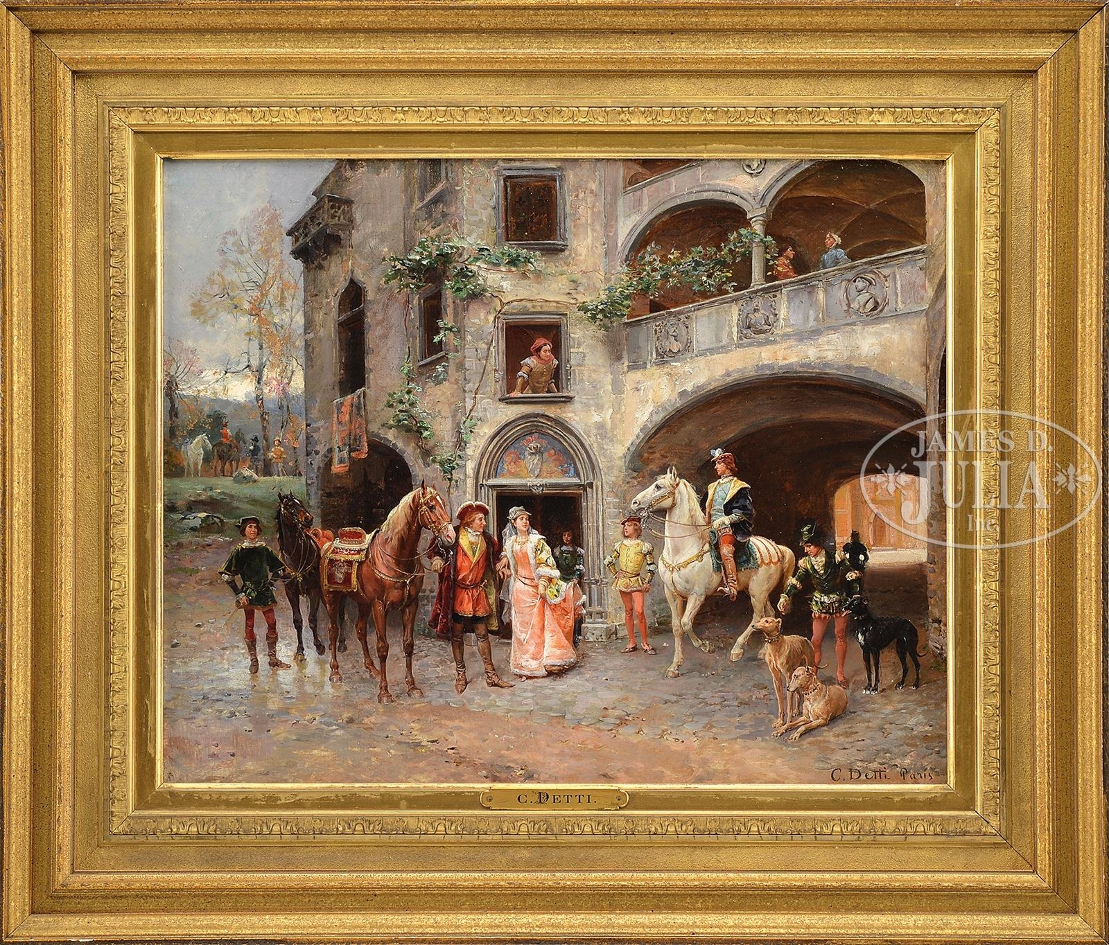 Cesare-Auguste Detti | LEAVING THE VILLA | MutualArt