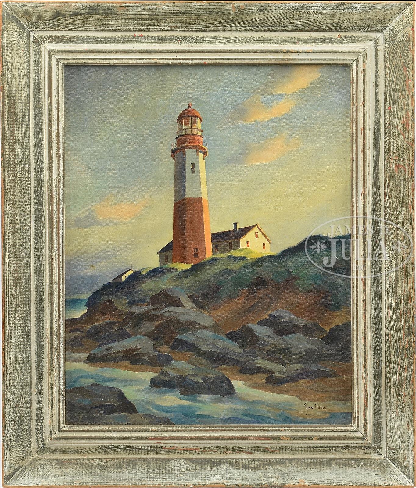 John Cuthbert Hare | COASTAL LIGHTHOUSE | MutualArt