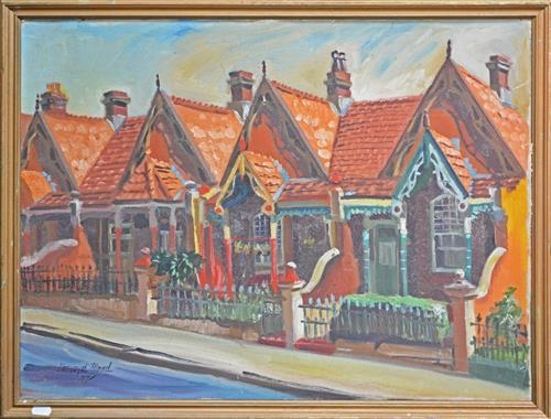 Desmond Wood | Row of Houses | MutualArt