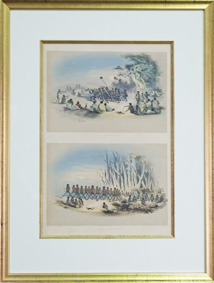 George French Angas | The Kuri Dance and the Plati Dance | MutualArt