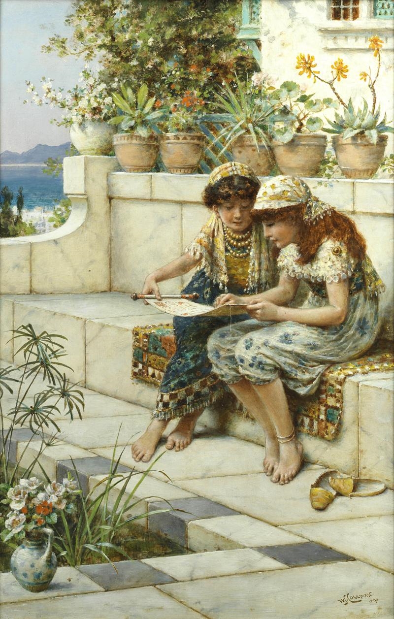 William Stephen Coleman | Reading the letter (1890) | MutualArt