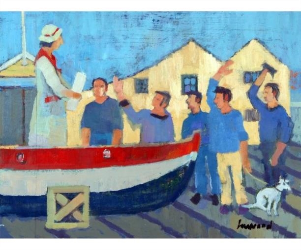 Derek Inwood | The Launch of a New Sheringham Fishing Boat | MutualArt