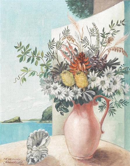 Adrian George Feint | Australian Still Life and Shell, View of Lion ...